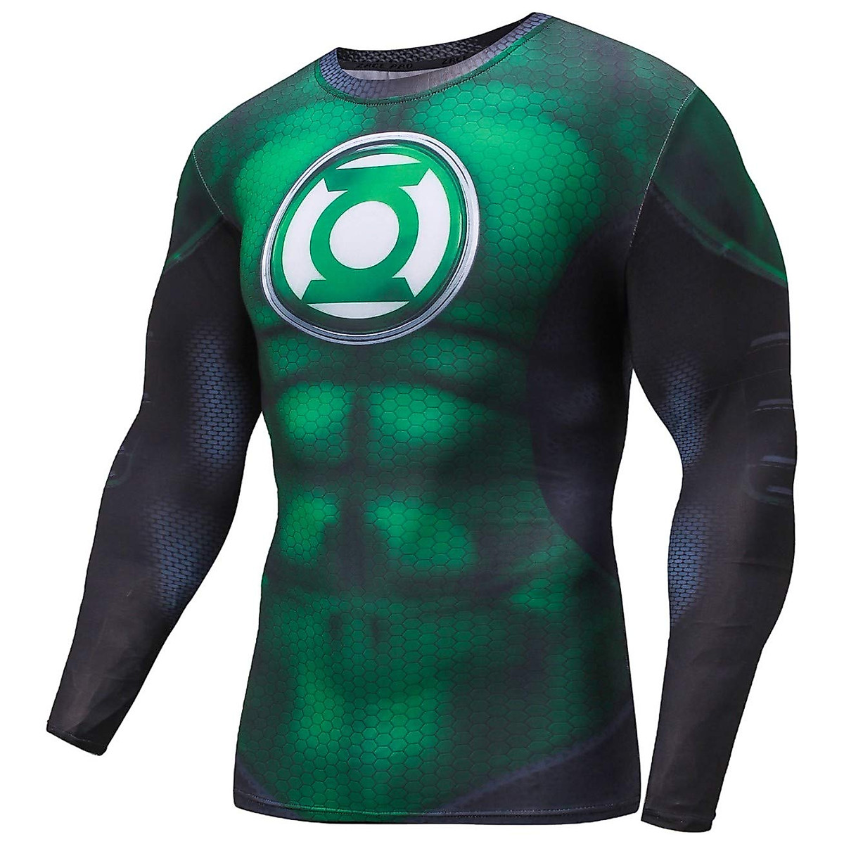 Red Plume Men’s 3D Printed Compression Long Sleeve T Shirts Top Tees (Leopard, XL)