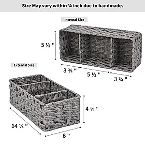 GRANNY SAYS Bundle of 3 Sets Wicker Storage Baskets