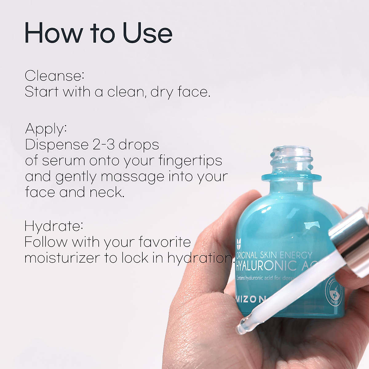 MIZON Hyaluronic 100 Korean Ampoule For Deep Hydration Dry Skin Firming Skin (1.01 fl oz)