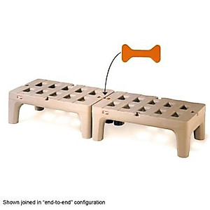 METRO Dunnage Rack,3000 lb,Polyethylene,48 W, Gray