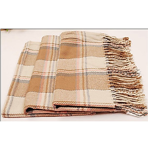 Wander Agio Womens Scarves Warm Long Shawl Wraps Wool Large Scarf Gird Beige