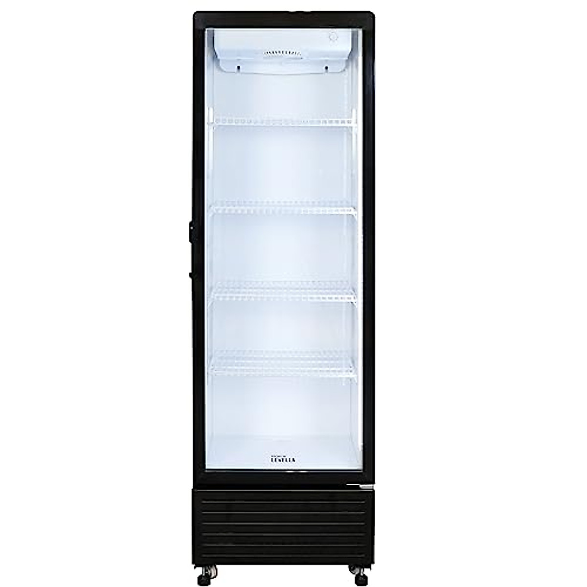 PremiumLevella Glass Door Display Refrigerator 7.6 cu ft Commercial Beverage Cooler Merchandiser With Sleek LED Light Strip