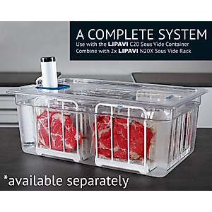 LIPAVI - Universal Sous Vide Lid for LIPAVI C20 Container - fits Anova, Joule and more