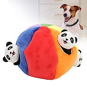 CHICIRIS Hide and Seek Plush Dog Toy, Multiple Colors Squeaky Hide and Seek Activity Plush Toy Exquisite Workmanship for Dogs