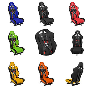 OpenWheeler Racing and Flight Simulation Cockpit Four Point Harness. Virtual Reality add-on. Black