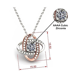 AMISK CREATIVES Granddaughter Necklace Gifts From Grandma Grandmother Or Grandpa Grandfather To My Granddaughter Birthday Graduation Pendant Jewelry with Message Card and Gift Box - Gold Love Knot