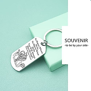 Davrock Sister Christmas Gifts Womens Stocking Stuffers for Women Beste Girl Girl Sister Friends No Matter Where Keychain Best Friend Keychain for Moving Away Gifts For Big Sister BFF Colleague