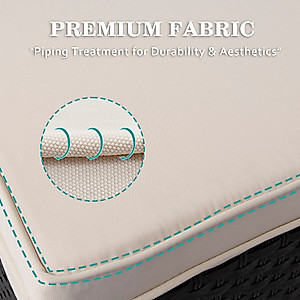 DIMAR GARDEN 3Piece Outdoor Chaise Lounge,Wicker Pool Lounge Chairs with Table, Mixed Brown