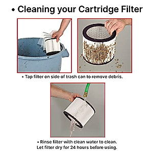 Shop-Vac 9030433 Cartridge Filter, Shop Vacs with Large Filter Cages, General Household Filtration, (1-Pack)