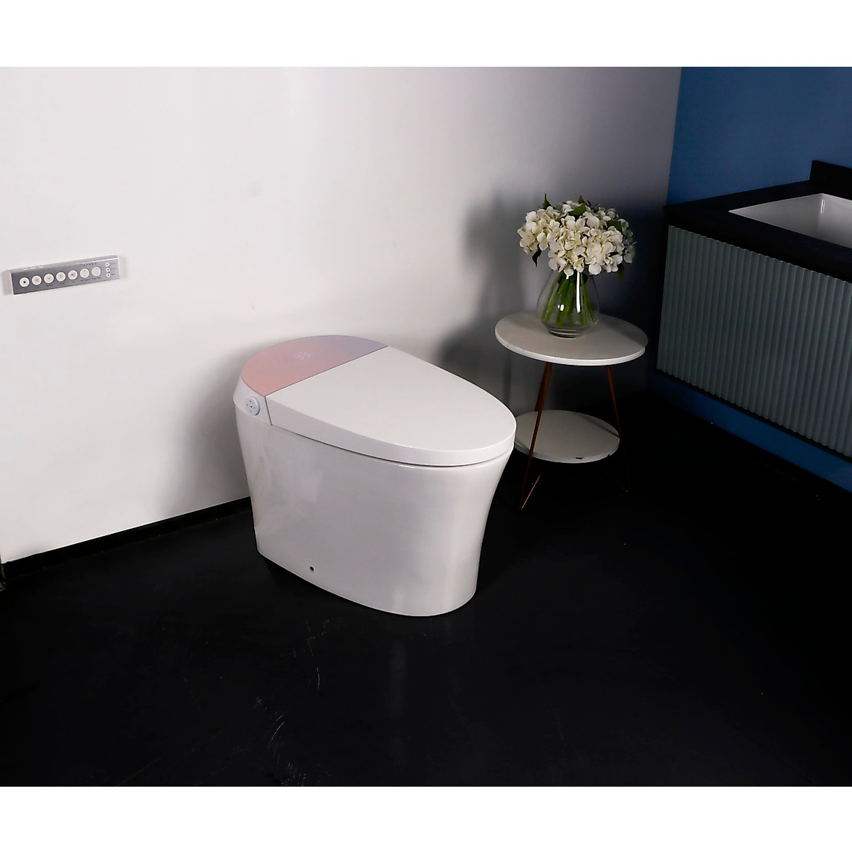 Bolina Tankless Smart Toilet with Build in Bidet Auto Lid Open/Soft Close Modern Electric Toilet,One Piece Elongated Standard Height Smart 12-in Rough-In Toilet