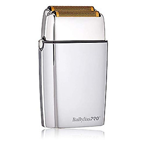BaBylissPRO Barberology Double Foil Shaver, FXFS2 SILVERFX Professional Electric Shaver