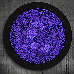 The Geeky Days Sewing Elements LED Hanging Acrylic Board Tailor Shop LED Neon Open Sign for Business Displays Quilting Club Studio LED Lighting Art Decor