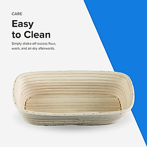 Frieling Proofing Basket, Brotform Bread Rising Banneton and Serving Basket, Rectangle, 12-Inch by 5.5-Inch