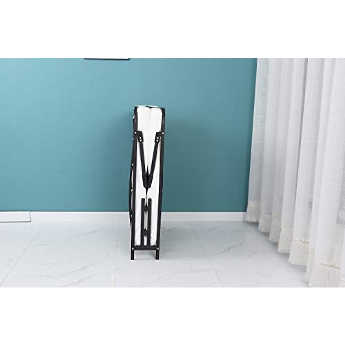 Folding Bed and Thick Memory Foam Mattress with Wheels Guest Beds 500 lbs Max Weight Capacity Bed (74.8x31.4x10.6 inch, 3 Fold Bed)