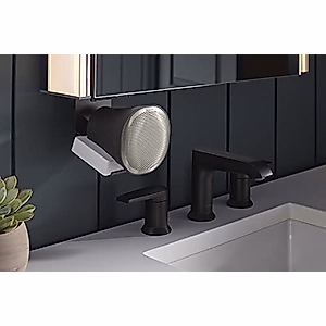 KOHLER K-81145-SLE-DA1 Maxstow Medicine Cabinet with LED Light, Mirror Door & Staggered Shelves, Rectangular Frame, 22" x 24"