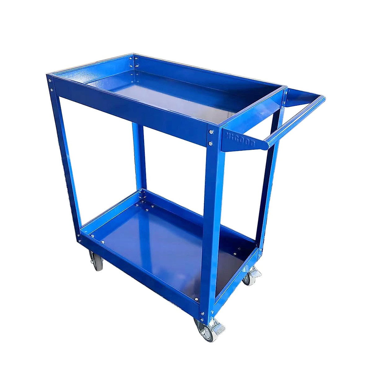 HIGOOD Heavy Duty Service Utility Cart,2 Shelf Steel, 800-Pound Capacity, 35.6 x 18.1x38-Inch