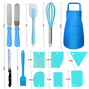 Makmeng Cake Decorating Tools Supplies Kit - 368Pcs Baking Supplies with Storage Case for Beginners - Icing Piping Bags and Tips Set For Cookies, Cupcake & Cake Frosting Fondant Decorating
