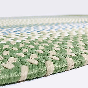 Colonial Mills Kingston Braided Rug, 4x6, Green