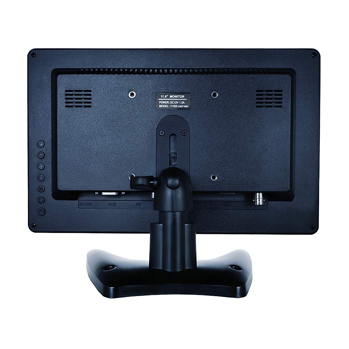 iChawk 11.6" 12" inch PC Monitor 1366x768 16:9 Full View Widescreen HDMI-in VGA Built-in Speaker Remote Control Monitor LCD Screen for PC Display, PS3 USB Port U-Disk Video Player W116PN-531