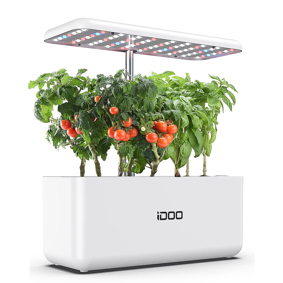 iDOO Hydroponics Growing System, Indoor Garden Starter Kit with LED Grow Light, Automatic Timer Germination Kit, Height Adjustable (7 Pods)