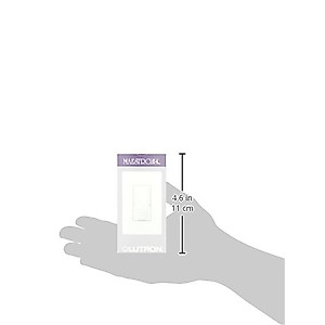 Lutron Maestro LED+ Motion Sensor Dimmer Switch | No Neutral Required | MSCL-OP153M-WH | White