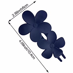 8 PACK Flower Alligator Hair Clips Matte Curved Hair Claw No Slip Hair Clips Volume Strong Hold Clip Hair Claw Hair Accessories for Women Girls