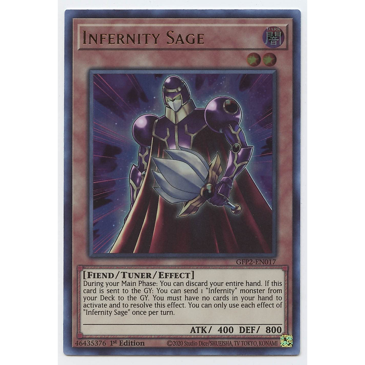 Infernity Sage - GFP2-EN017 - Ultra Rare - 1st Edition
