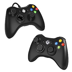 YAEYE Wireless Controller for Xbox 360, 2.4GHZ Gamepad Joystick Wireless Controller for Xbox 360 Console and PC Windows 7,8,10 (Black)