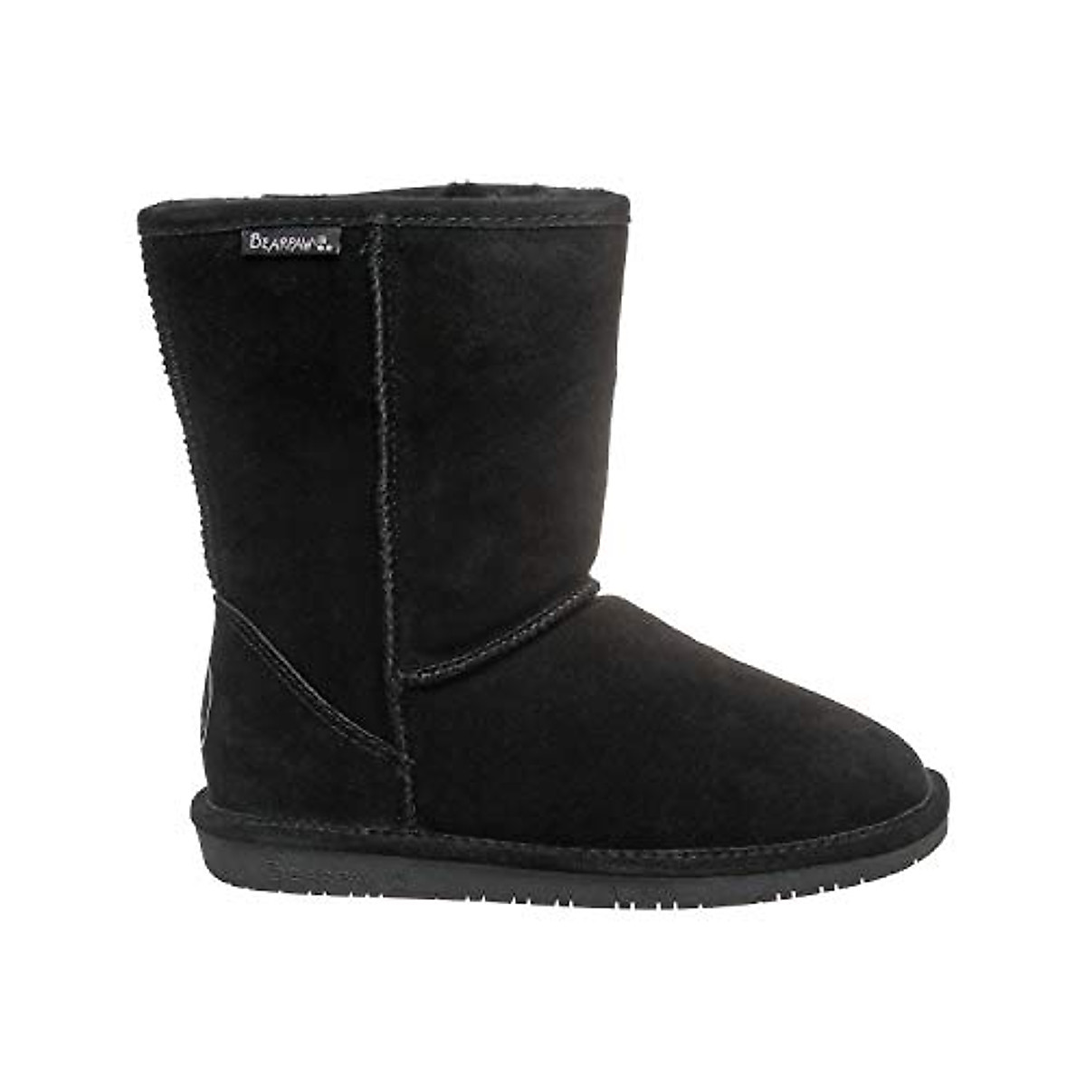 BEARPAW Women's Emma Short Boot,Black II,10 M US
