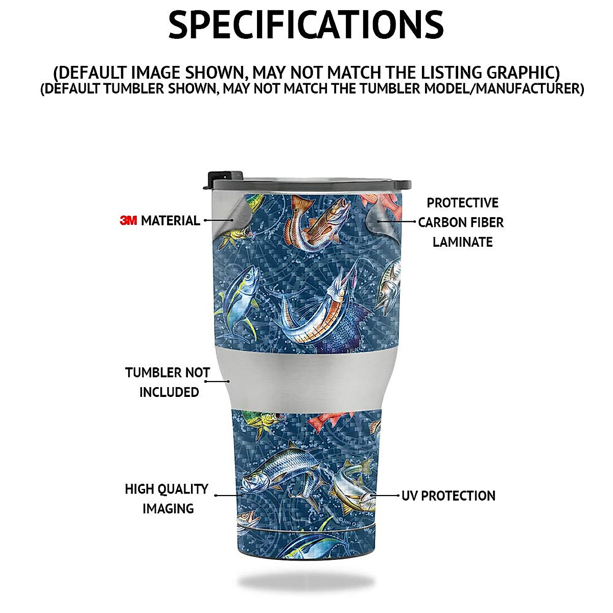 MightySkins Carbon Fiber Skin Compatible with Stanley The Quencher H2.0 FlowState 40 Oz Tumbler - Mexican Flag | Protective, Durable Textured Carbon Fiber Finish | Easy to Apply