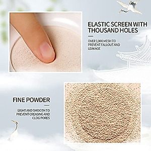 CATKIN Dreamworld Air Makeup Loose Powder Setting Finishing Powder Oil Control Matte Natural with Puff (C01 Natural)