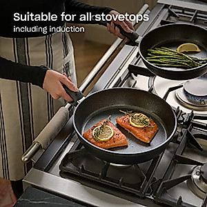 Fissler Adamant Comfort Non-Stick Frying Pan & Wok - 3 Piece Set - 9.5" & 11" Frying Pans - Frying Pans - Non-Stick Surface - Dishwasher Safe - Works on All Stovetops