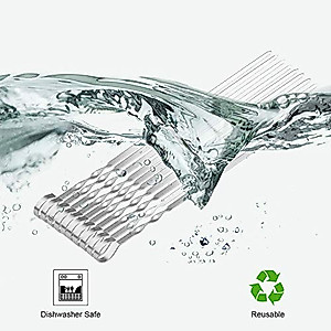 Shish Kabob Skewers, Kebab Skewers 17.7" Stainless Steel Reusable Flat BBQ Sticks for Meat Chicken Shrimp and Vegetable(10-Pack)