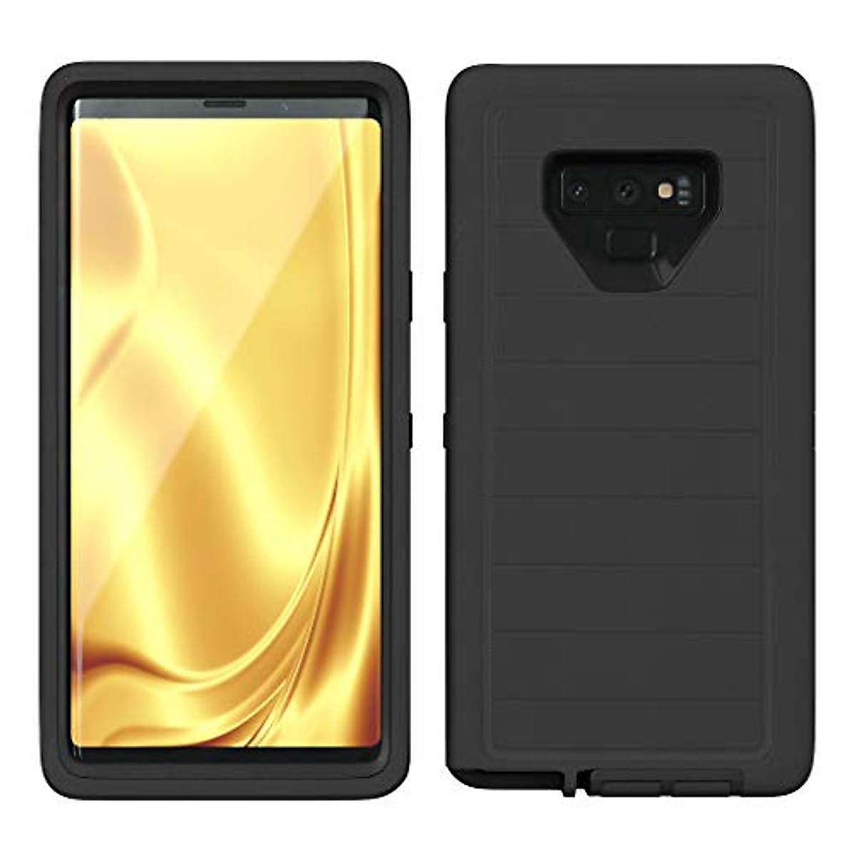 Galaxy Note 9 Case, ToughBox [Armor Series] [Shock Proof] [Black] for Samsung Galaxy Note 9 Case [Comes with Holster & Belt Clip] [Fits OtterBox Defender Series Belt Clip Phone Cover]