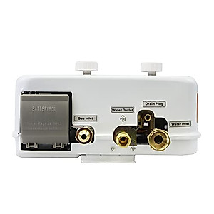 Flame King YSNAZ132 Portable Tankless Water Heater Propane Gas 5L 1.32GPM at 34,000 BTU, Outdoor Instant Hot Water Shower for RV, Camping, Farm, Cabins