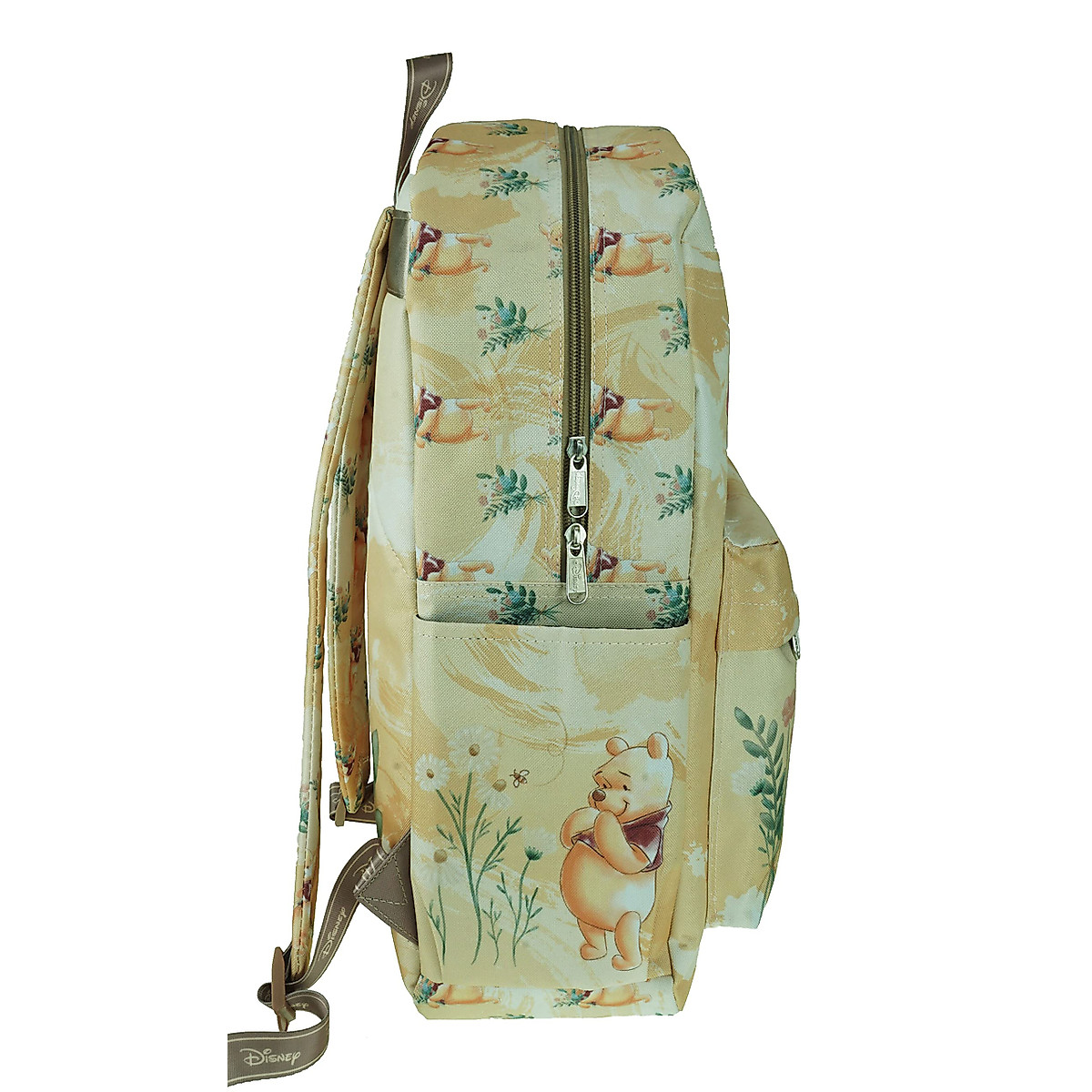 KBNL Classic Disney Winnie The Pooh Backpack with Laptop Compartment for School, Travel, and Work, Multicolor (A22208-WTP)