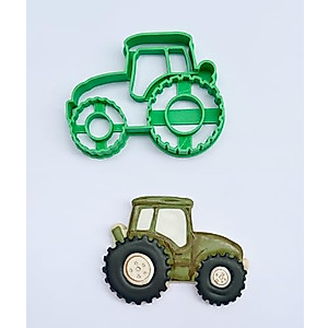 TRACTOR COOKIE CUTTER WITH FARM TRUCK Classic Old Vintage Ranch Truck And Tractor Country Farm Equipment Cookie Cutters Made In The USA (2 Pack)