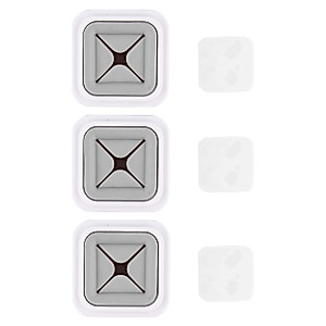 7Penn Bathroom Hand Towel Holder Clip - 3pk Kitchen Towel Push Holder Adhesive Rag Hanger Towel Pinch Holder