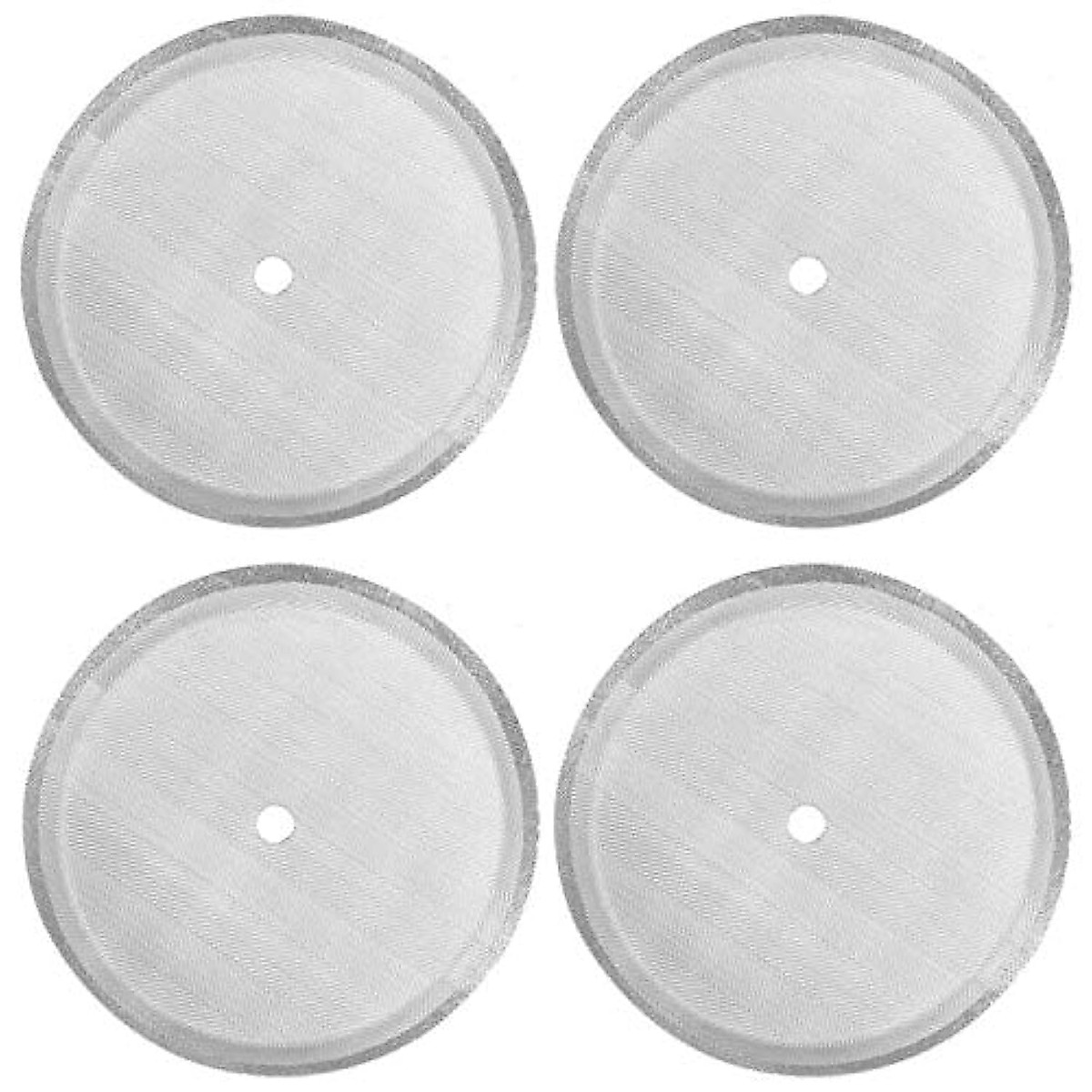 ACKLLR 4 Pack French Press Replacement Filter Screen,Reusable Stainless Steel Mesh Filters for Universal 1000 ml / 34 oz / 8 cup French Press Coffee Makers