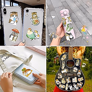 153Pcs Cat Stickers, Cute Cat Stickers for Water Bottles, Vinyl Waterproof Stickers, Laptop, Phone Case, Journaling, Cat Stickers for Kids Teens Girls Gift