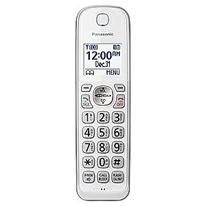 PANASONIC Additional Cordless Phone Handset for use with KX-TGD53x Series Cordless Phone Systems - KX-TGDA50W1 (White)