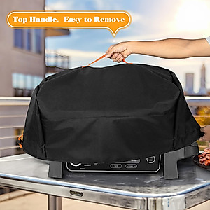 HODRANT Grill Cover Compatible with Ninja OG701 OG751 Woodfire Grill, BBQ Grill Accessories Bag with Handle & Inner Pocket, Compatible with Ninja OG700 Series Outdoor 7-in-1 Grill Smoker, Cover Only