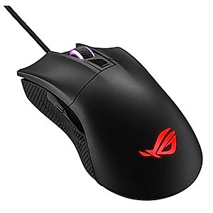 ASUS Optical Gaming Mouse - ROG Gladius II Core | Ergonomic Right-hand Grip | Lightweight PC Gaming Mouse | 6200 DPI Optical Sensor | Omron Switches | 6 Buttons | Aura Sync RGB Lighting