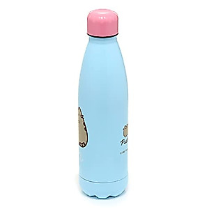 Puckator Pusheen Foodie 500ml Stainless Steel Insulated Bottle for Hot or Cold Drinks