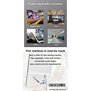 YILANJUN Monitor, Display, 24272832 Inch CurvedStraight Screen 6075144240 Hz WhiteBlack-redBlack (Multiple Specifications), 32-inch curved gaming 2K75hz1K144hz white