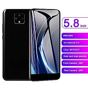 Smartphone Unlocked Cell Phones Blu Phone Unlocked, 5.8in HD Display Mobile Phones Dual Card Dual Standby Face Recognition & Fingerprint Recognition Multi-Function for Android Phone Unlocked