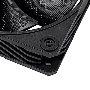 SilverStone Technology Shark Force 120 Performance Enhanced 120mm PWM Fan with Shark Skin Pattern Fan Blades, SST-SF120B, Black