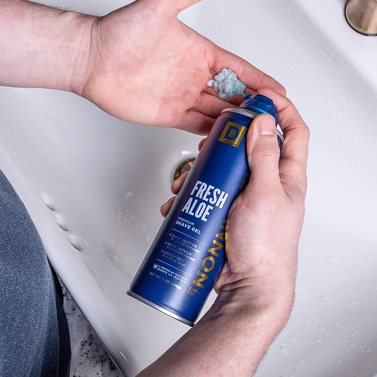 Duke Cannon Supply Co. Fresh Aloe Premium Shave Gel. Net Wt. 8oz.