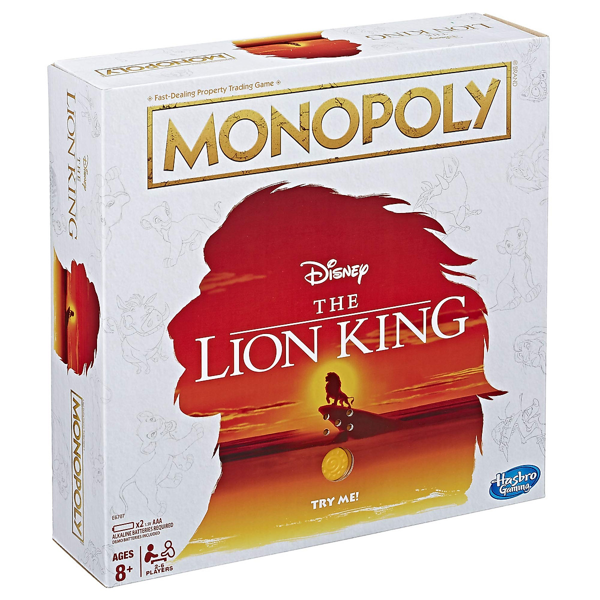 Monopoly Game Disney The Lion King Edition Family Board Game