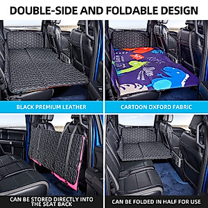 ABE Dog Back Seat Extender for Truck,Truck Dog Seat Cover Back Seat,Non Inflatable Truck Bed Mattress,Dog Hammock for Truck,Dog Bed for Truck,Pet Seat Covers for F150/RAM1500/Silverado